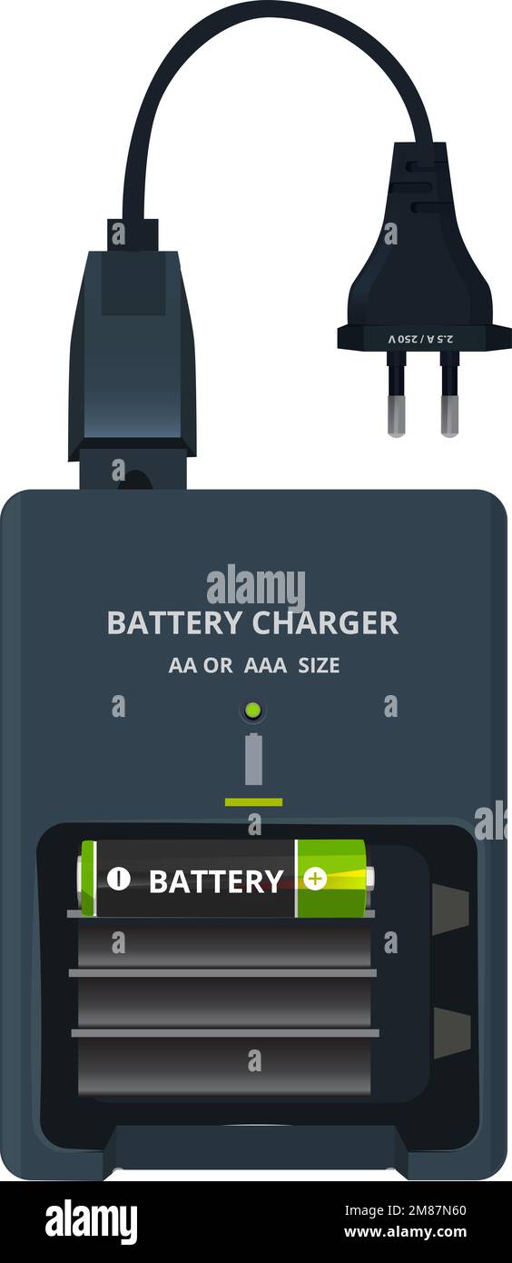 Cartoon illustration baterry power cell Cut Out Stock Images & Pictures ...