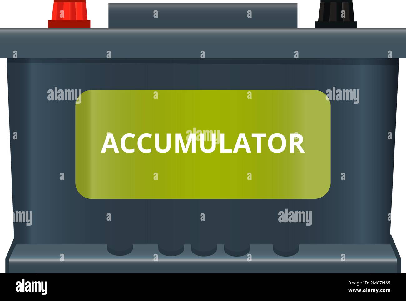 Car accumulator. Electric power source for vehicle energy Stock Vector ...