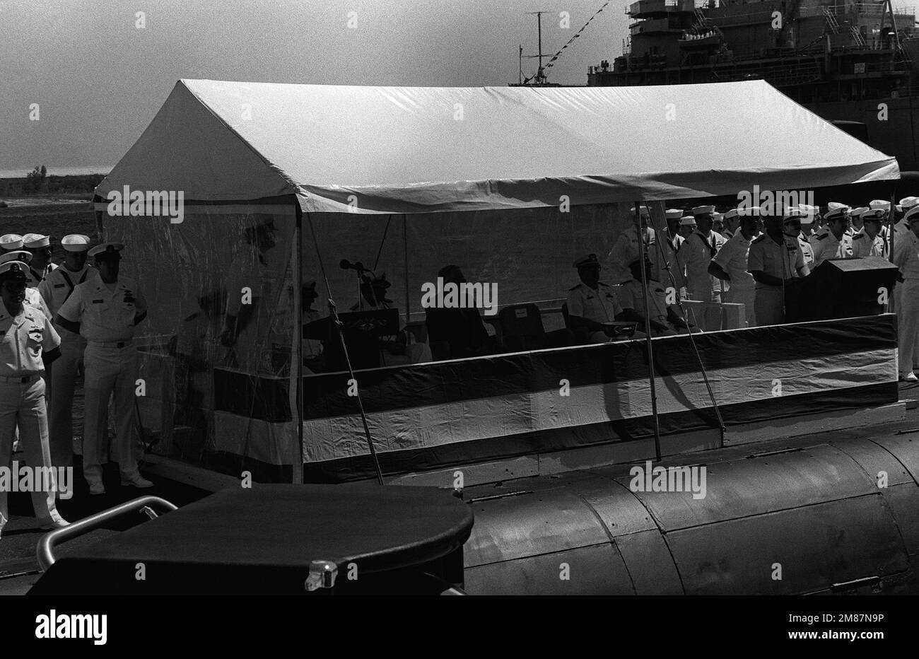 King's bay naval submarine base Black and White Stock Photos & Images ...