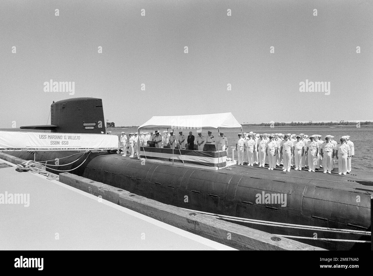 King's bay naval submarine base Black and White Stock Photos & Images ...