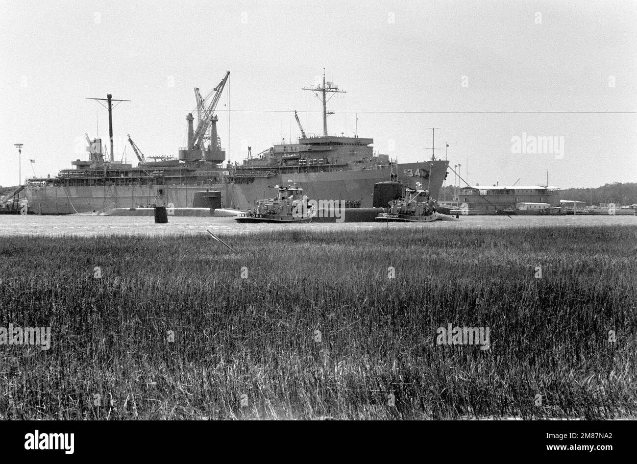 The nuclear-powered ballistic missile submarine USS MARIANO G. VALLEJO ...