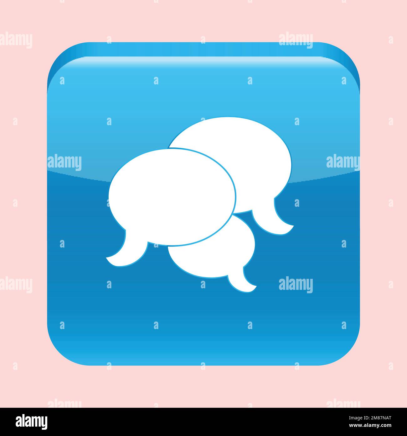 3d chat bubble icon vector illustration. stylze dialogue symbol Background isolated Stock Vector ...