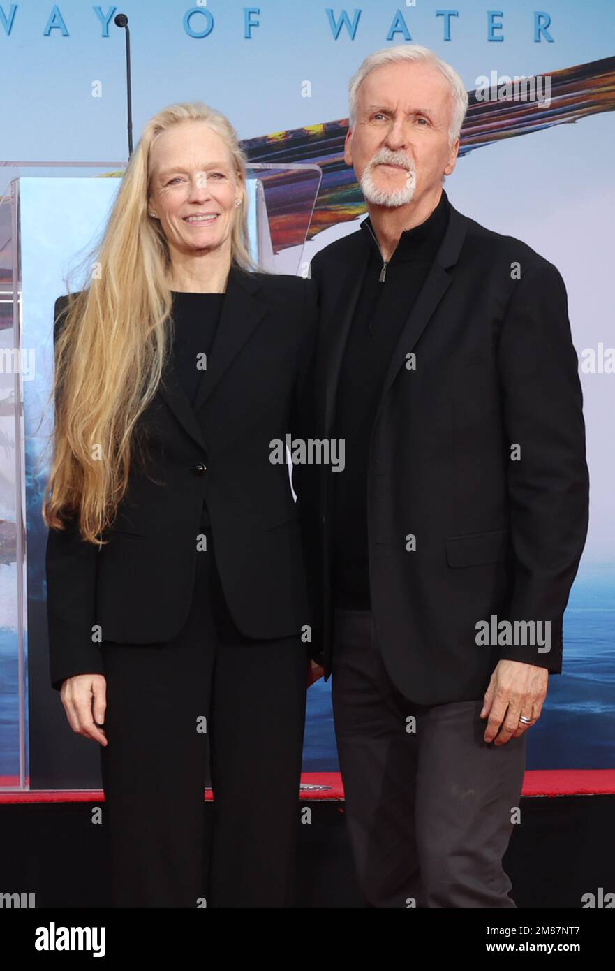 Hollywood, Ca. 12th Jan, 2023. James Cameron and Suzy Amis Cameron at ...