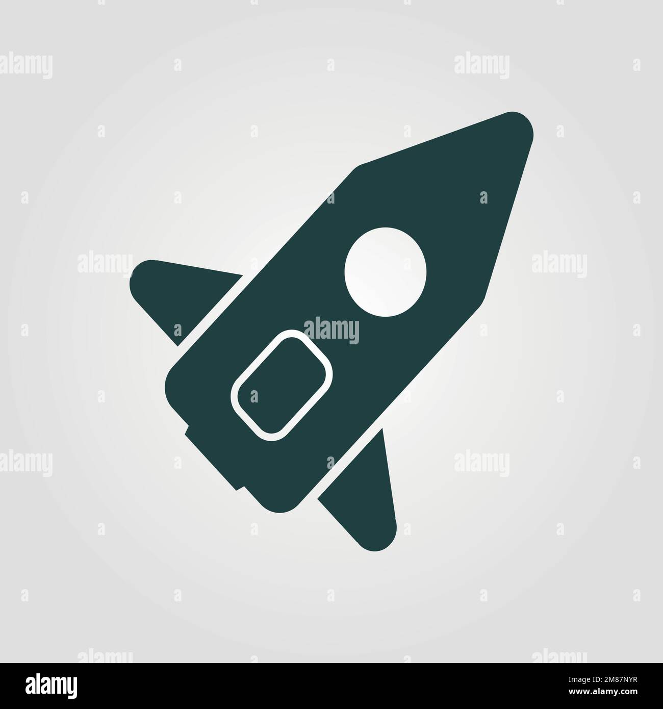 Rocket Launched Icon Vector Logo Template Illustration Design. Vector ...