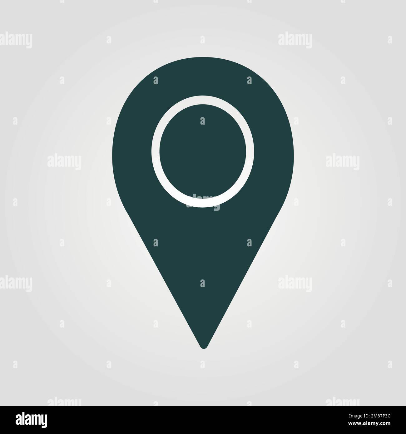 Location map icon, GPS pointer mark vector icon Stock Vector Image ...