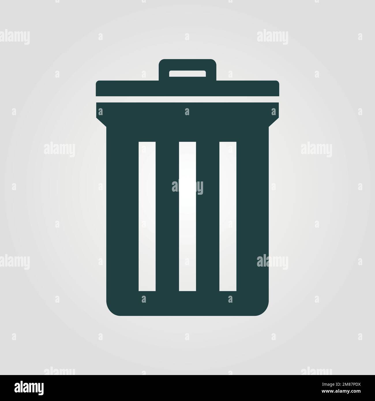 Trashcan vector vectors Stock Vector Images - Alamy