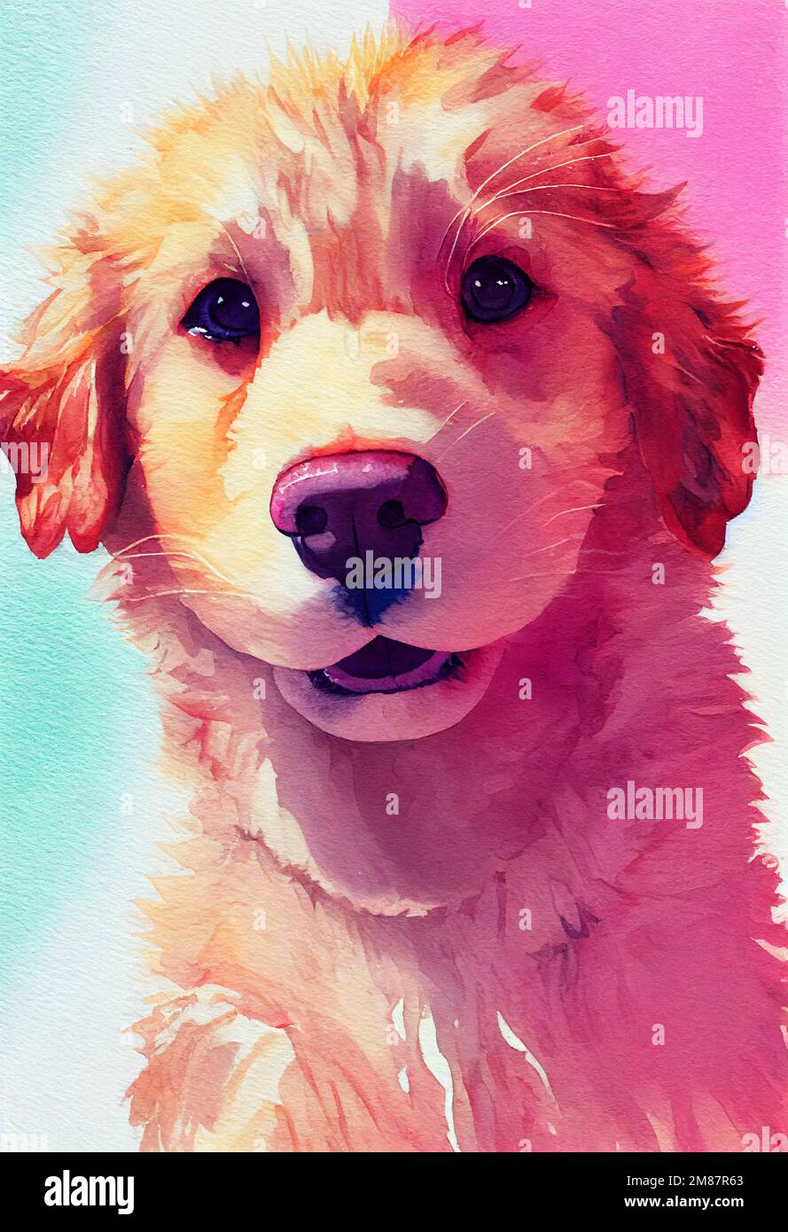 Funny adorable portrait headshot of cute doggy. Labrador dog breed ...