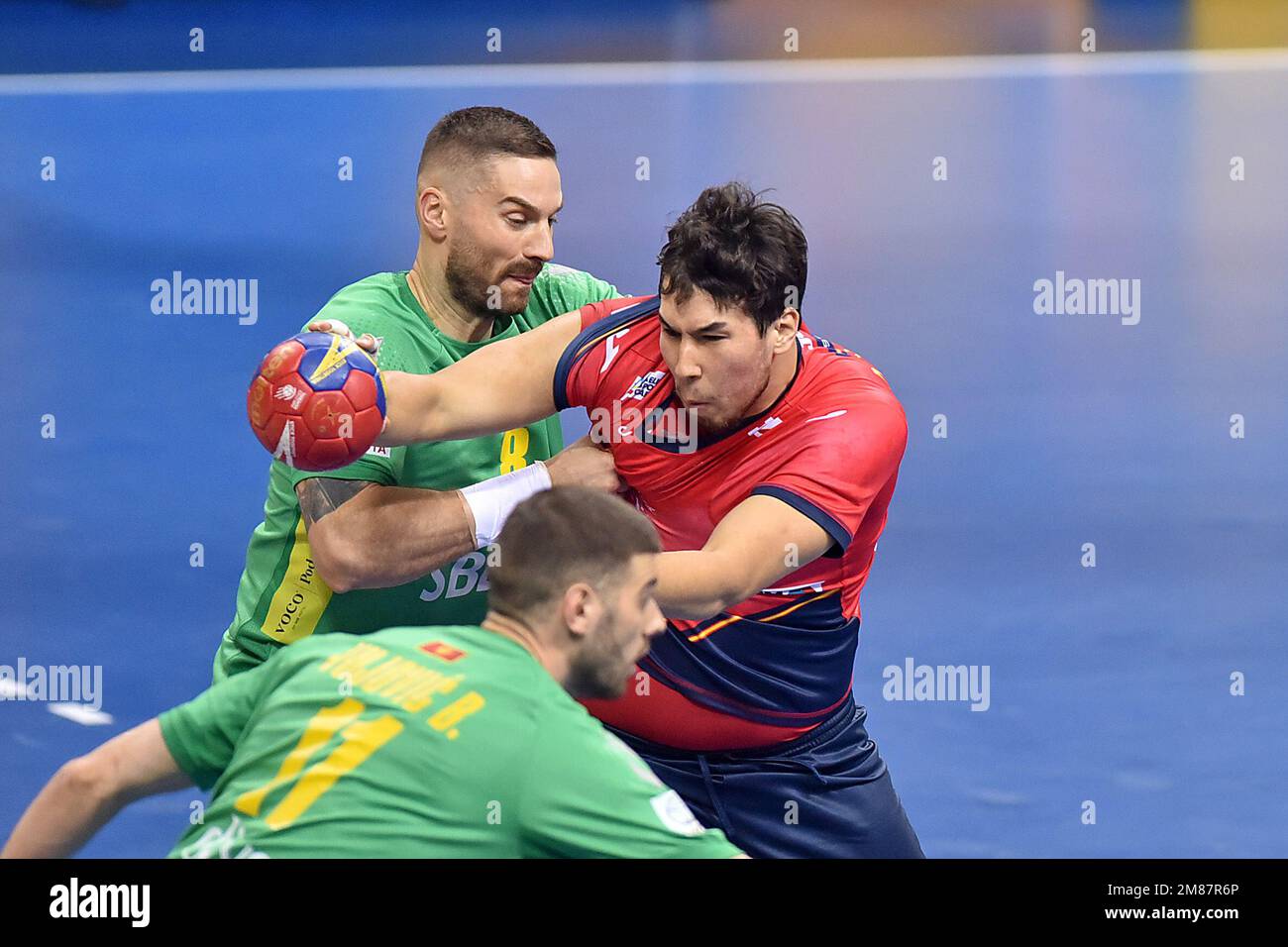 Krakow, Poland. 12th Jan, 2023. Vuk Lazovic, Branko Vujovic, Daniel ...