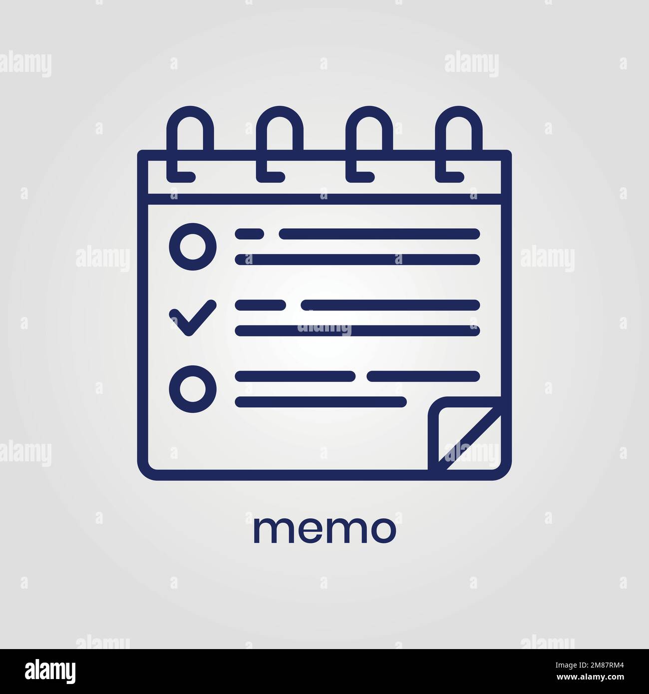 Memo icon Stock Vector Images - Alamy
