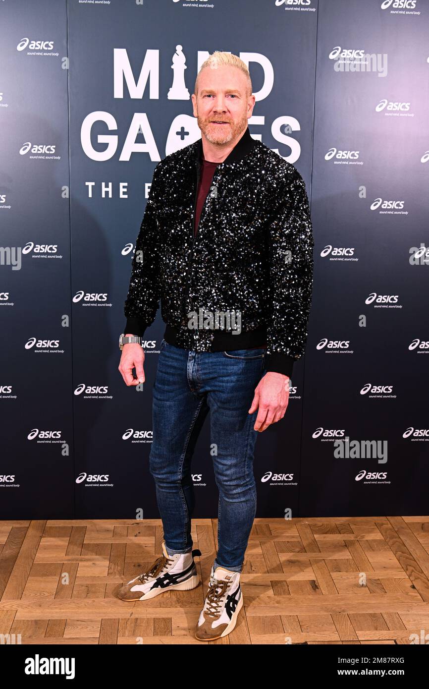 EDITORIAL USE ONLY Iwan Thomas attending the premiere of ASICS' new ...
