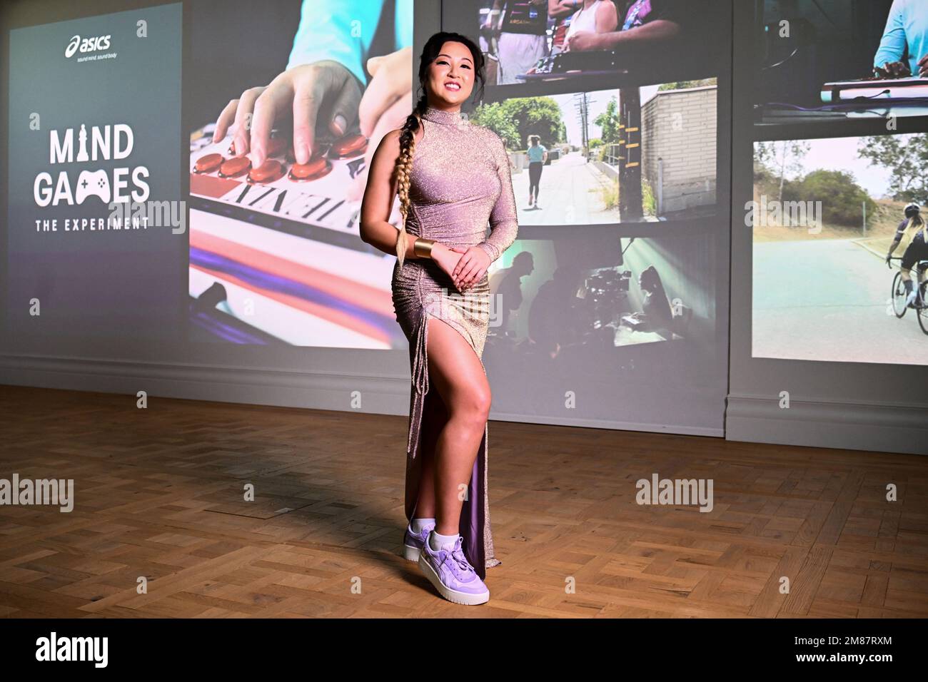 EDITORIAL USE ONLY Sherry Nhan at the premiere of ASICS new feature ...