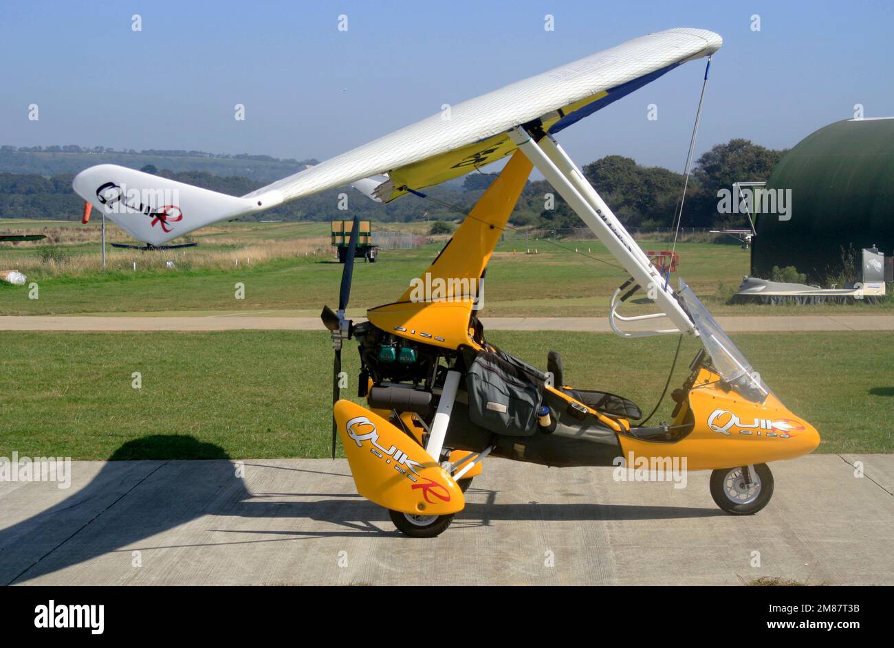 P and M Aviation QuikR microlight at Sandown Airport Isle of Wight ...