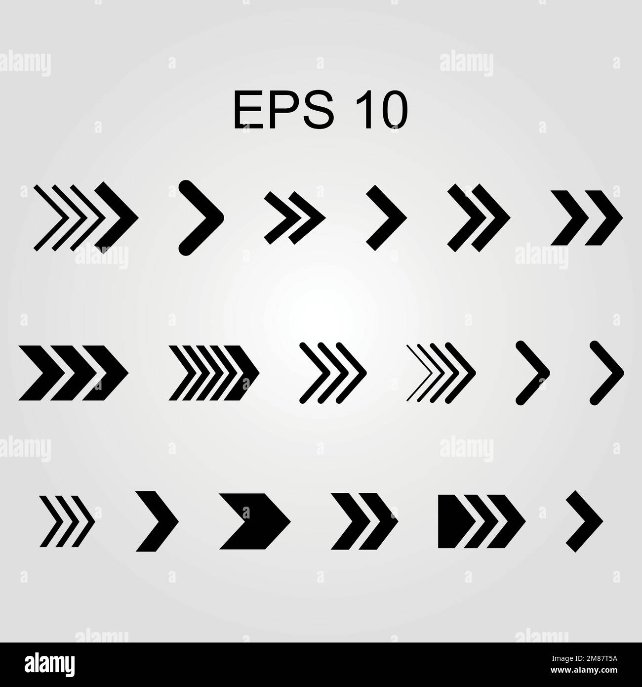 Arrows big black set icons. Arrow icon. Arrow vector collection. Arrow. Cursor. Modern simple ...