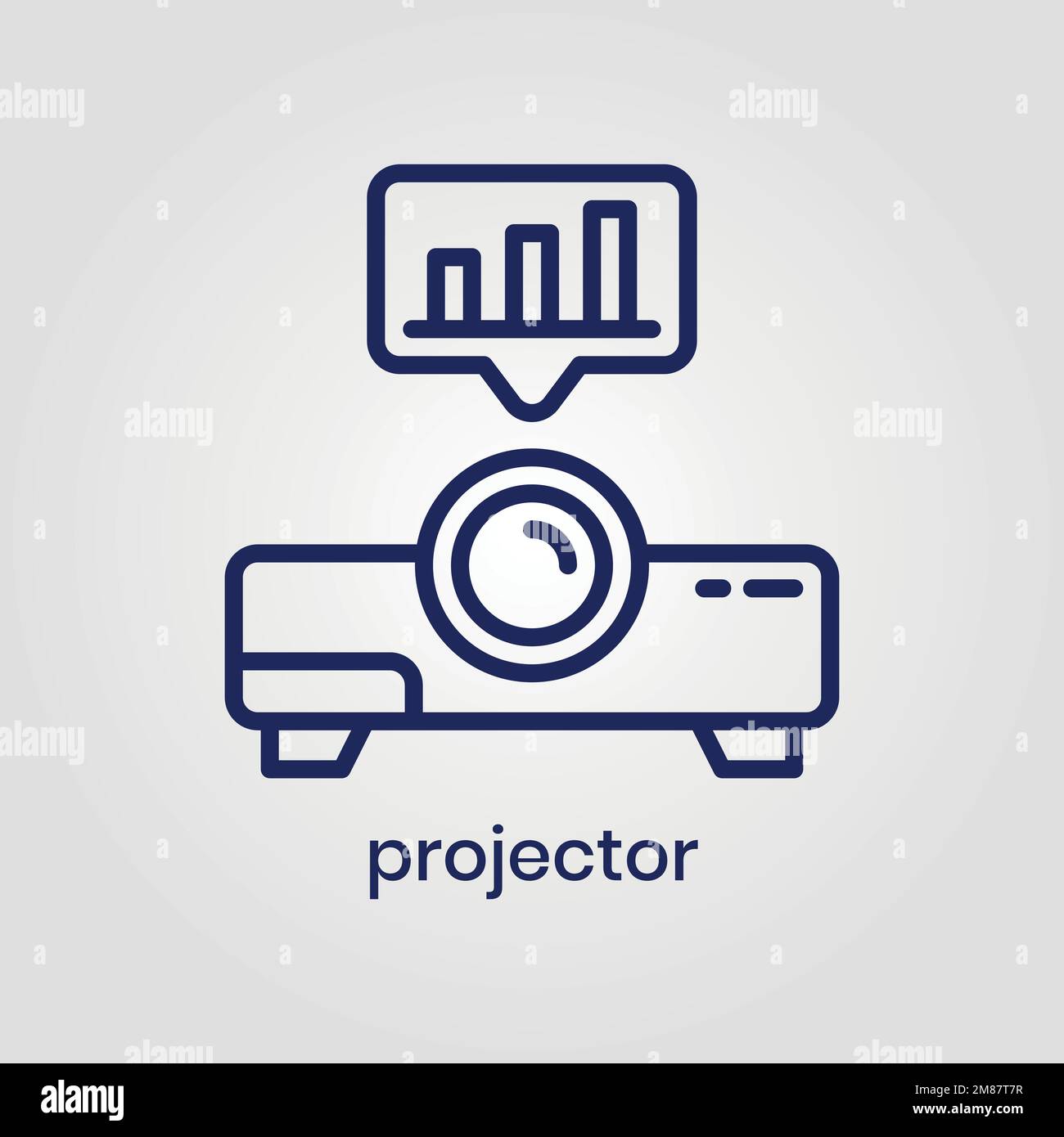 Projector icon vector eps file Stock Vector Image & Art - Alamy