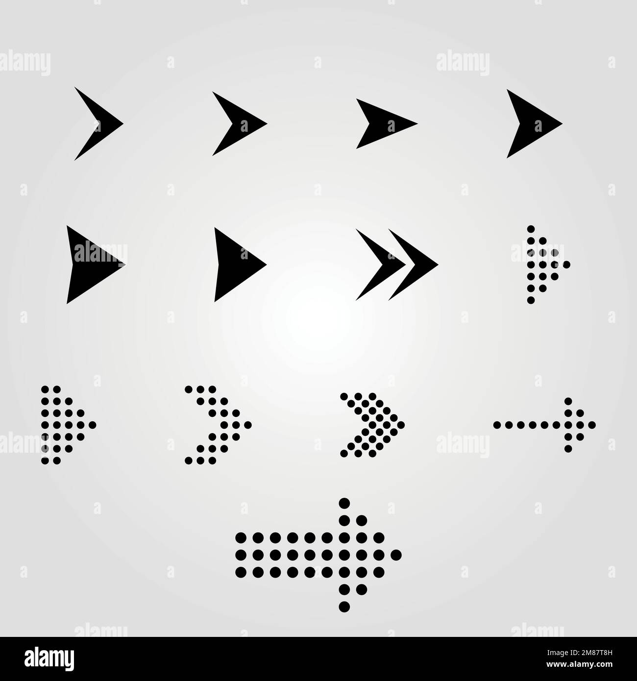 Arrows big black set icons. Arrow icon. Arrow vector collection. Arrow ...