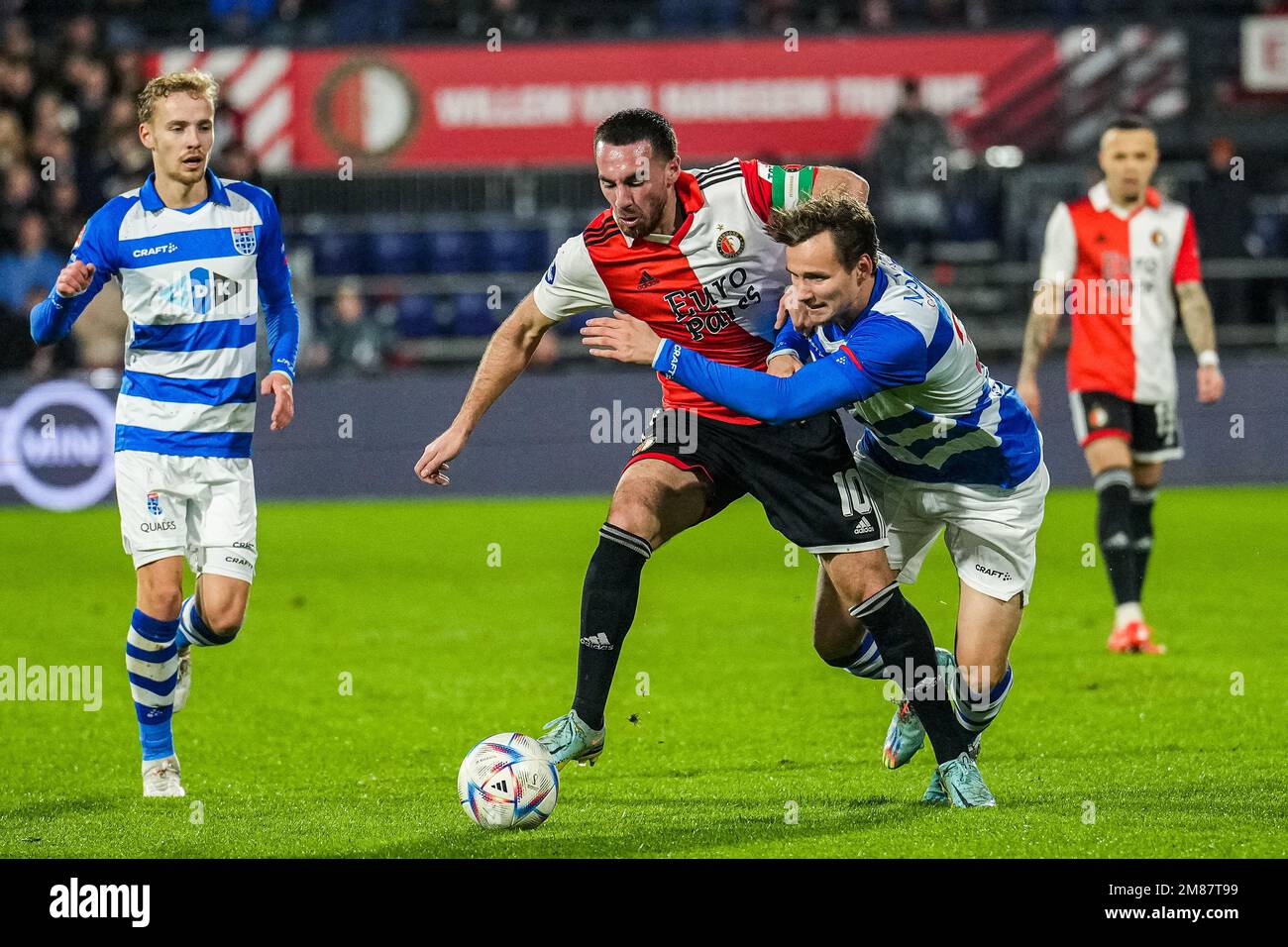 Rotterdam - 12 January 2023, Rotterdam - Orkun Kokcu of Feyenoord ...