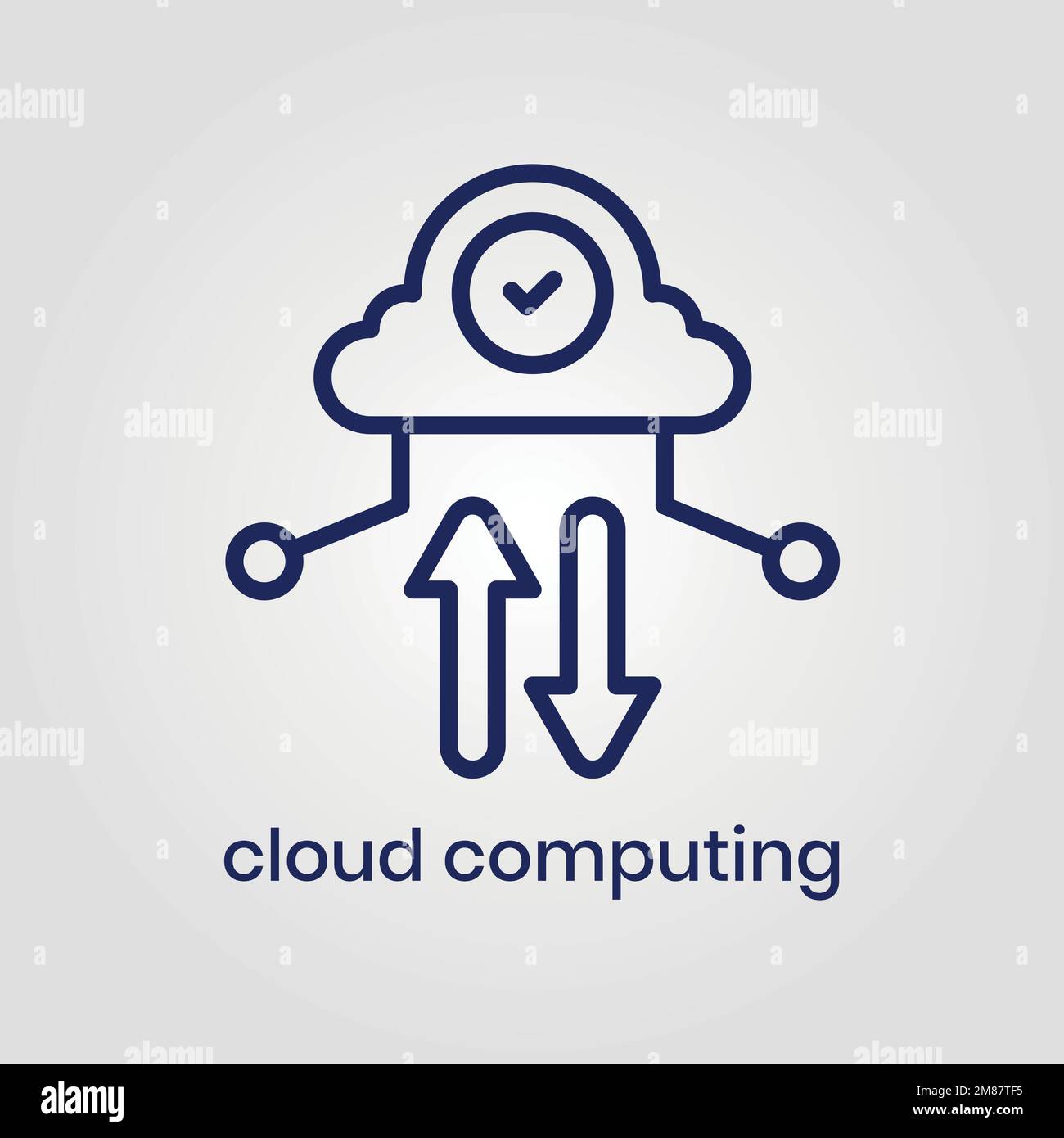 Cloud Computing icon vector eps file Stock Vector Image & Art - Alamy