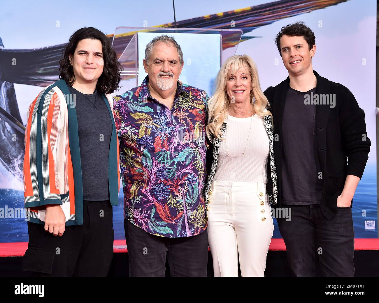 Hollywood, CA on January 12, 2023. Jon Landau, Julie Landau, Jamie ...