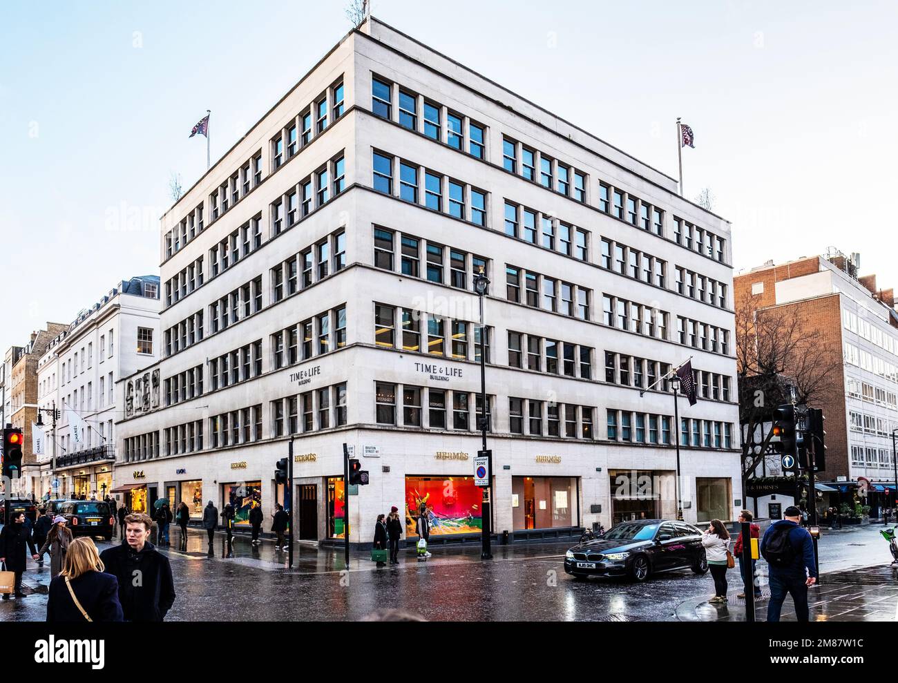 Time - Life building, entrance in Bruton Street, on corner of Bruton ...