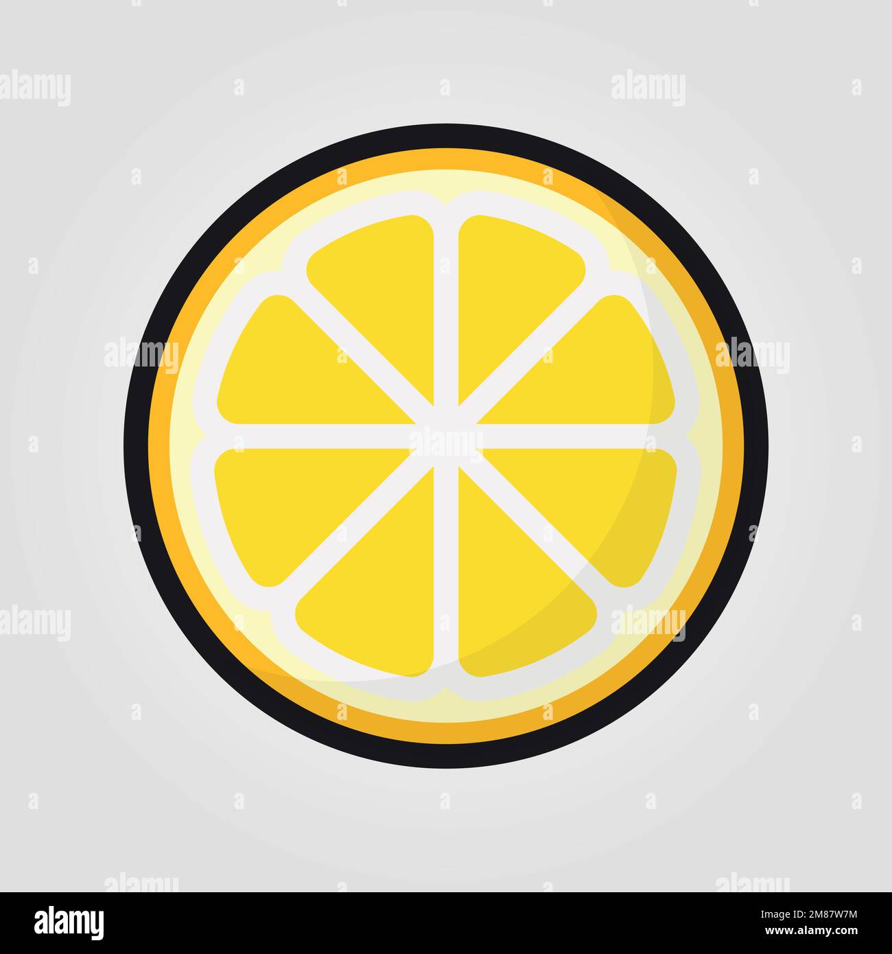 Lemon Fruit Social Media Emoji. Modern Simple Vector For Web Site Or ...