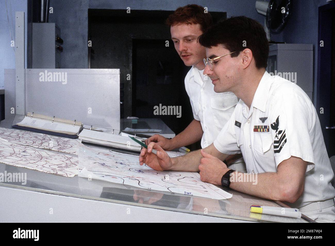 Aerographer's Mate 1ST Class Paul Dobos and Aerographer's Mate 3rd ...