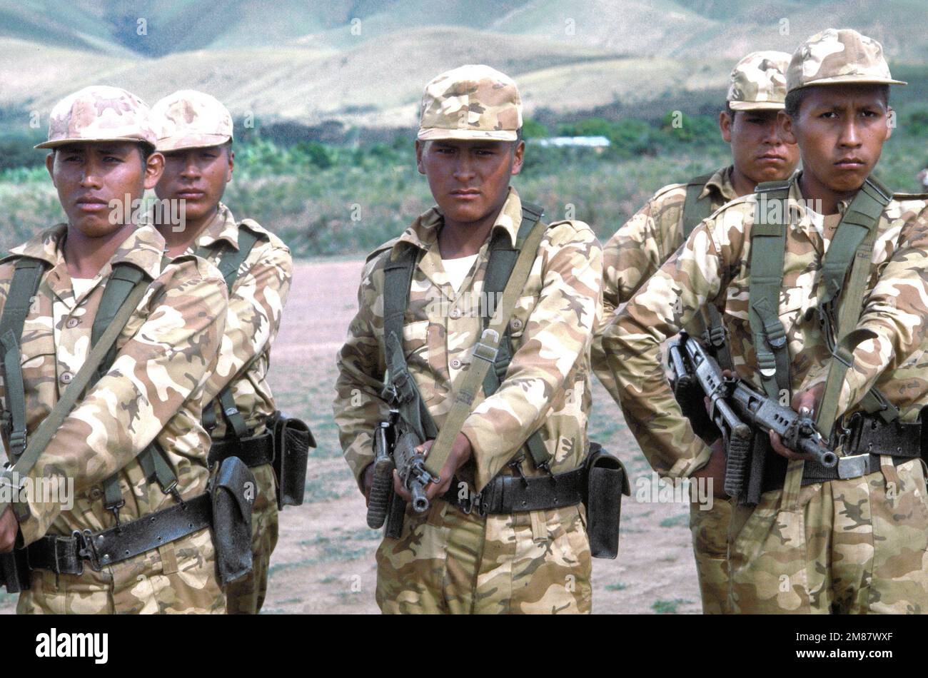 Bolivian personnel drill during opening ceremonies of the joint Bolivia ...