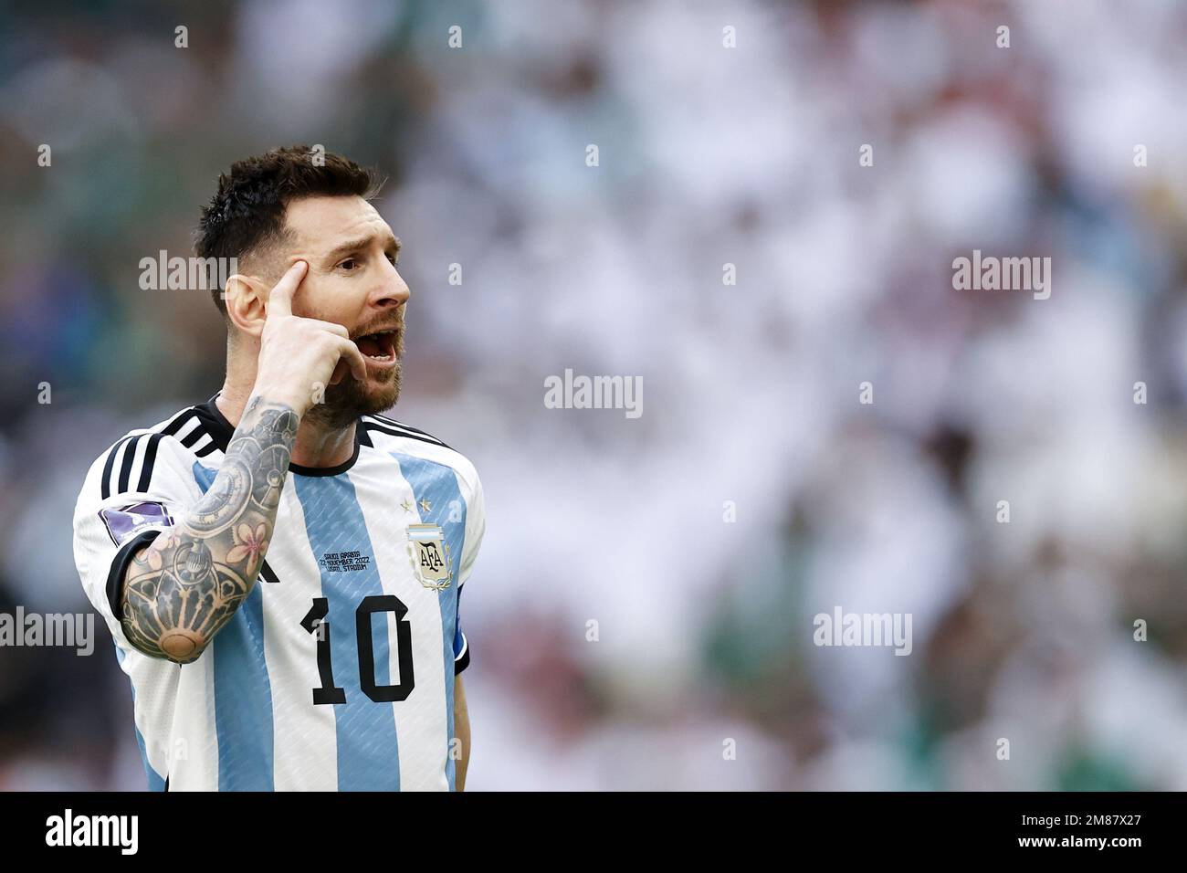 LUSAIL CITY - Lionel Messi of Argentina during the FIFA World Cup Qatar ...