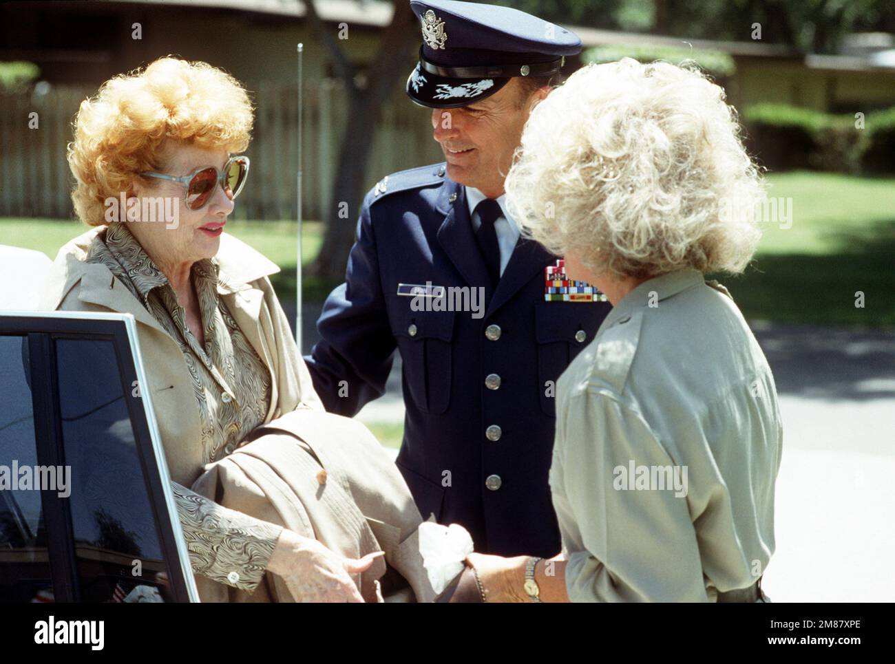 COL Marvin S. Ervin, commander, 63rd Military Airlift Wing, and his ...