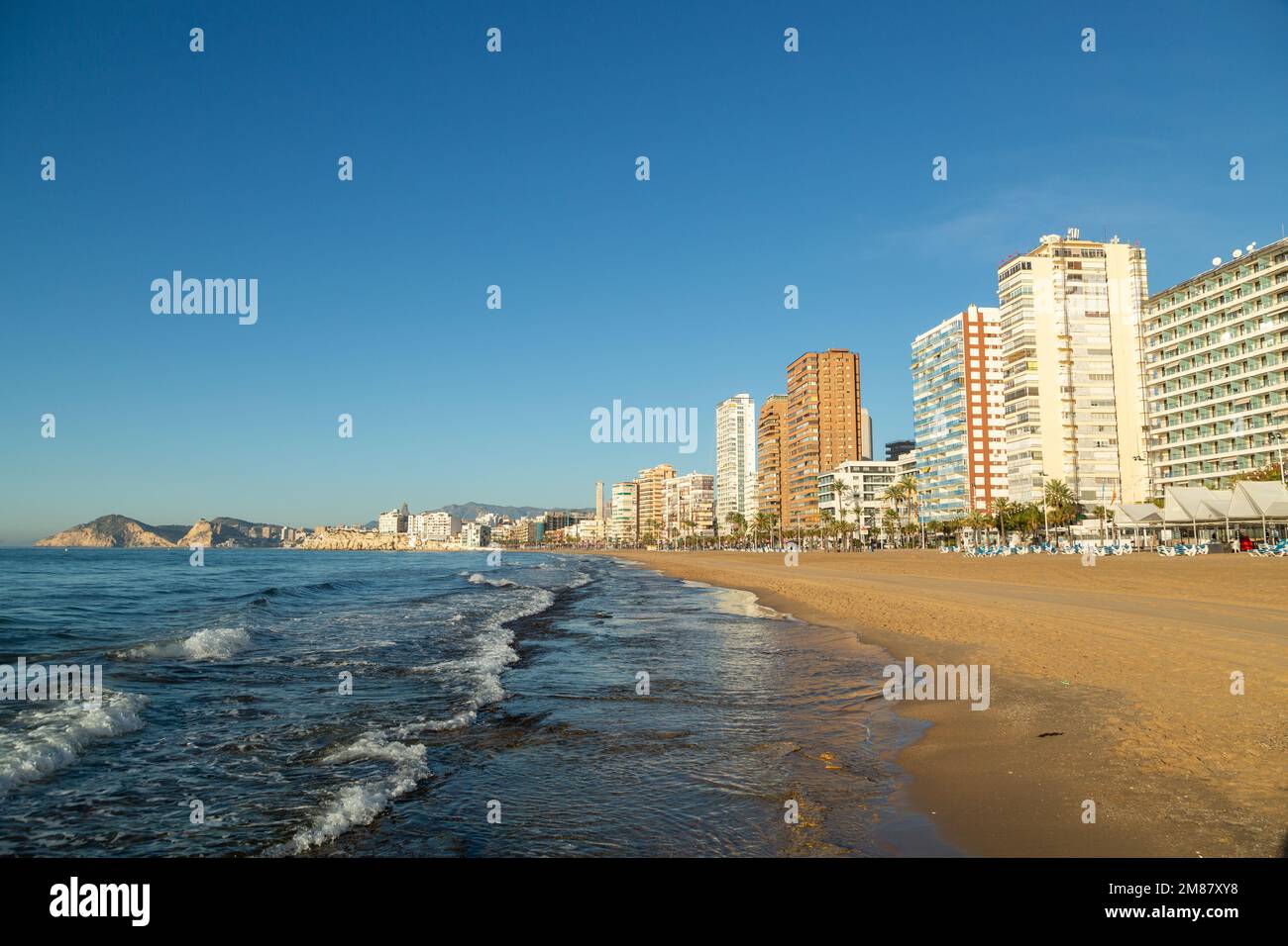 Sunny beach benidorm hi-res stock photography and images - Alamy