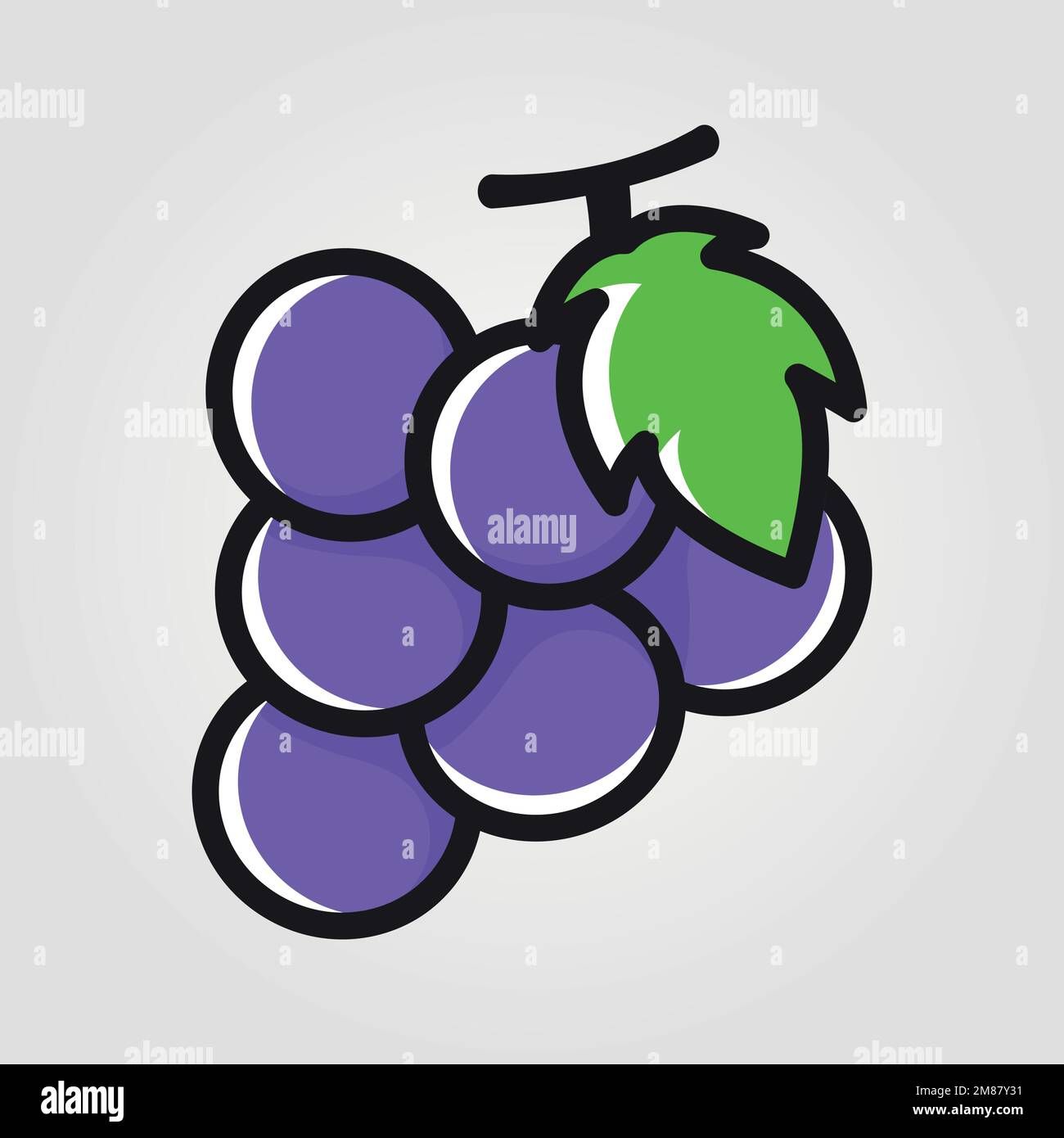 Graphs Fruit Social Media Emoji. Modern Simple Vector For Web Site Or ...