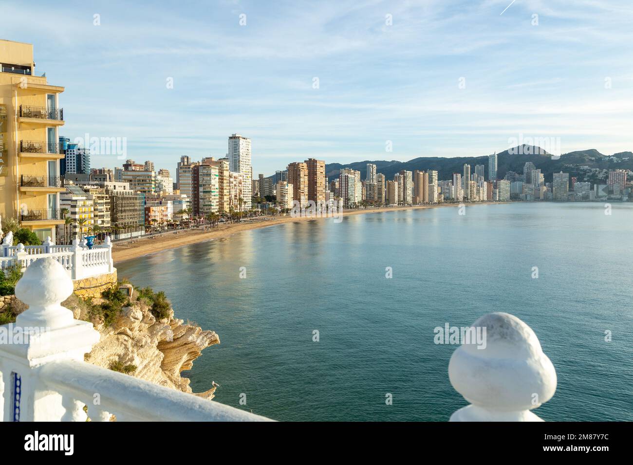 Benidorm City viewed from Balcon del Mediterraneo also known as Mirador ...