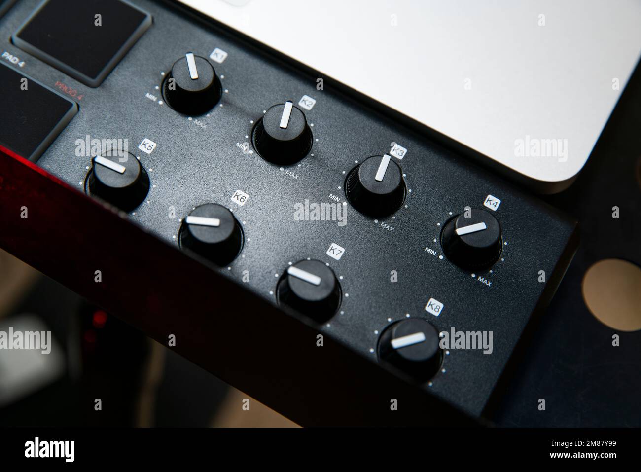 Mark Heaney's drum kit at Rubix Studios, London Stock Photo - Alamy