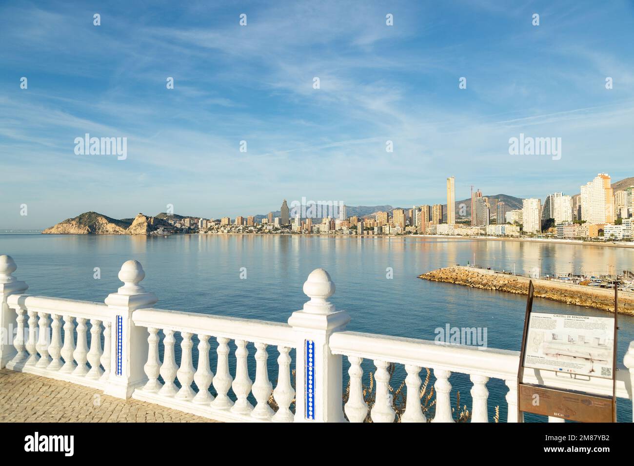 Benidorm City viewed from Balcon del Mediterraneo also known as Mirador ...