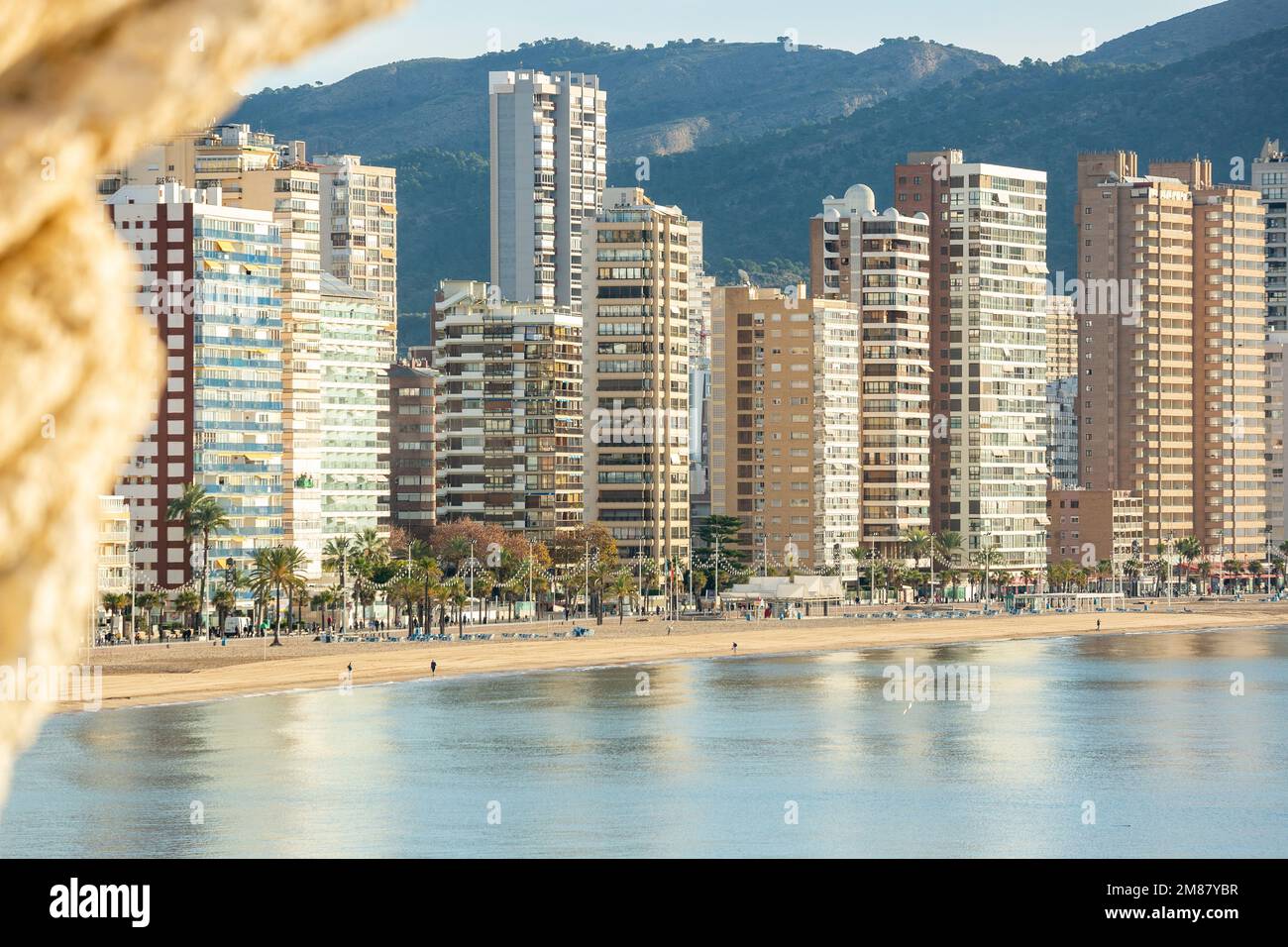 Benidorm City viewed from Balcon del Mediterraneo also known as Mirador ...