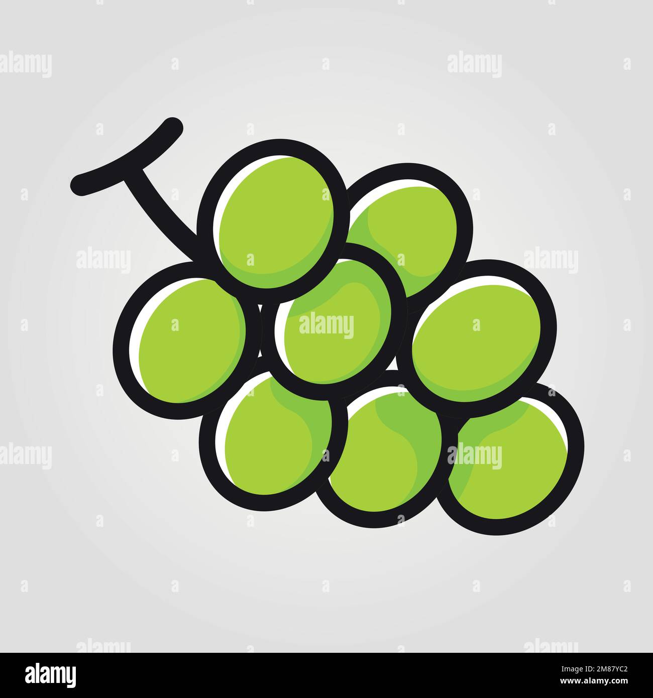 Graphs Fruit Social Media Emoji. Modern Simple Vector For Web Site Or ...