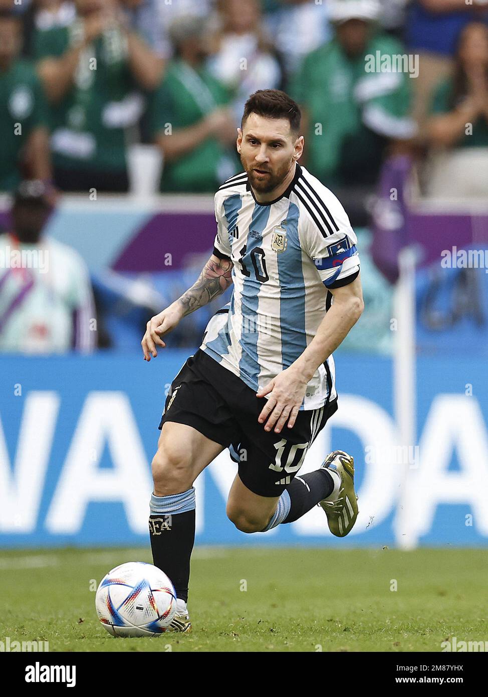 LUSAIL CITY - Lionel Messi of Argentina during the FIFA World Cup Qatar ...