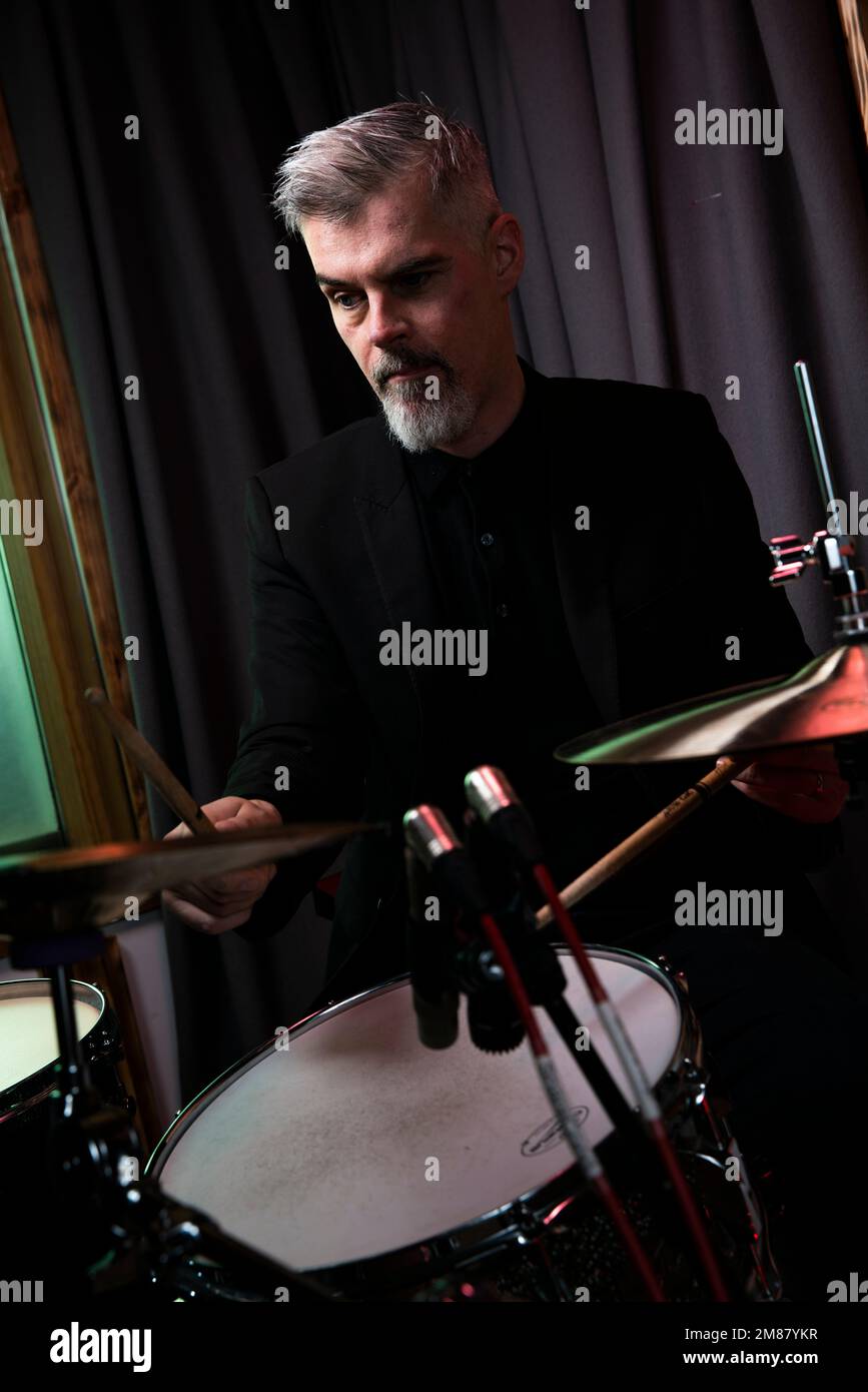Mark Heaney photographed at Rubix Studios, London Stock Photo - Alamy