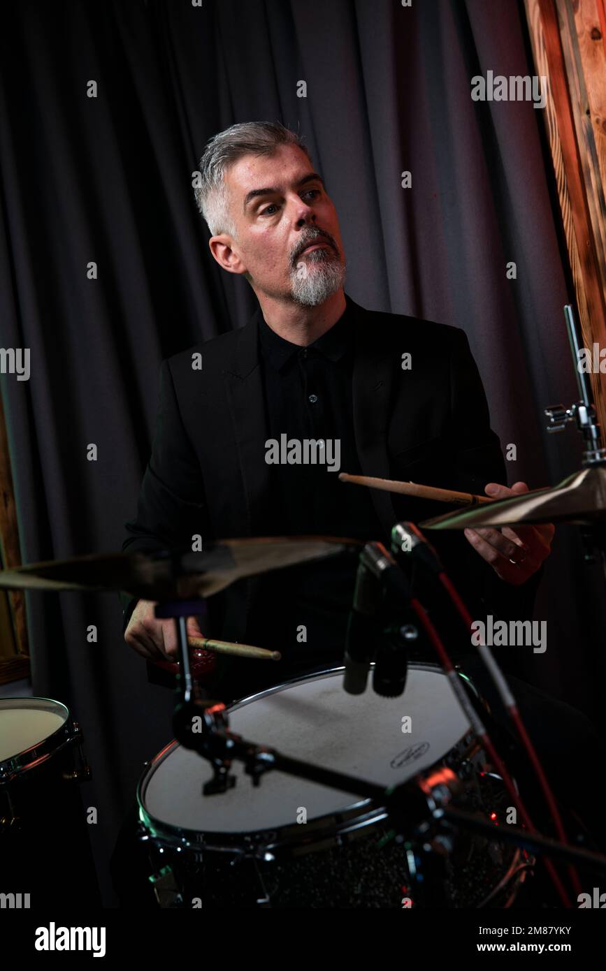 Mark Heaney photographed at Rubix Studios, London Stock Photo - Alamy