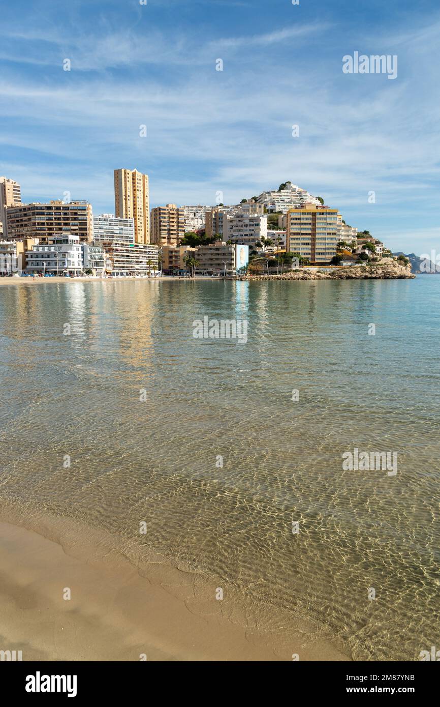 Platja de La Cala de Finestrat a popular beach near Benidorm Stock ...