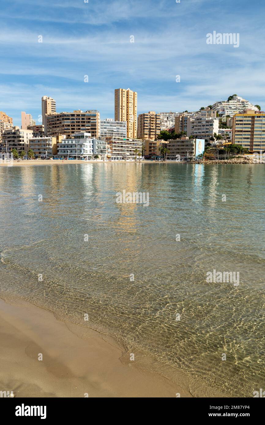 Platja de La Cala de Finestrat a popular beach near Benidorm Stock ...