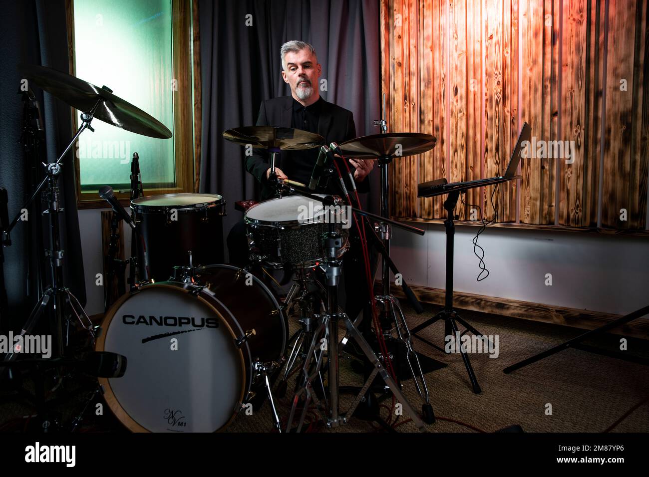 Mark Heaney photographed at Rubix Studios, London Stock Photo - Alamy