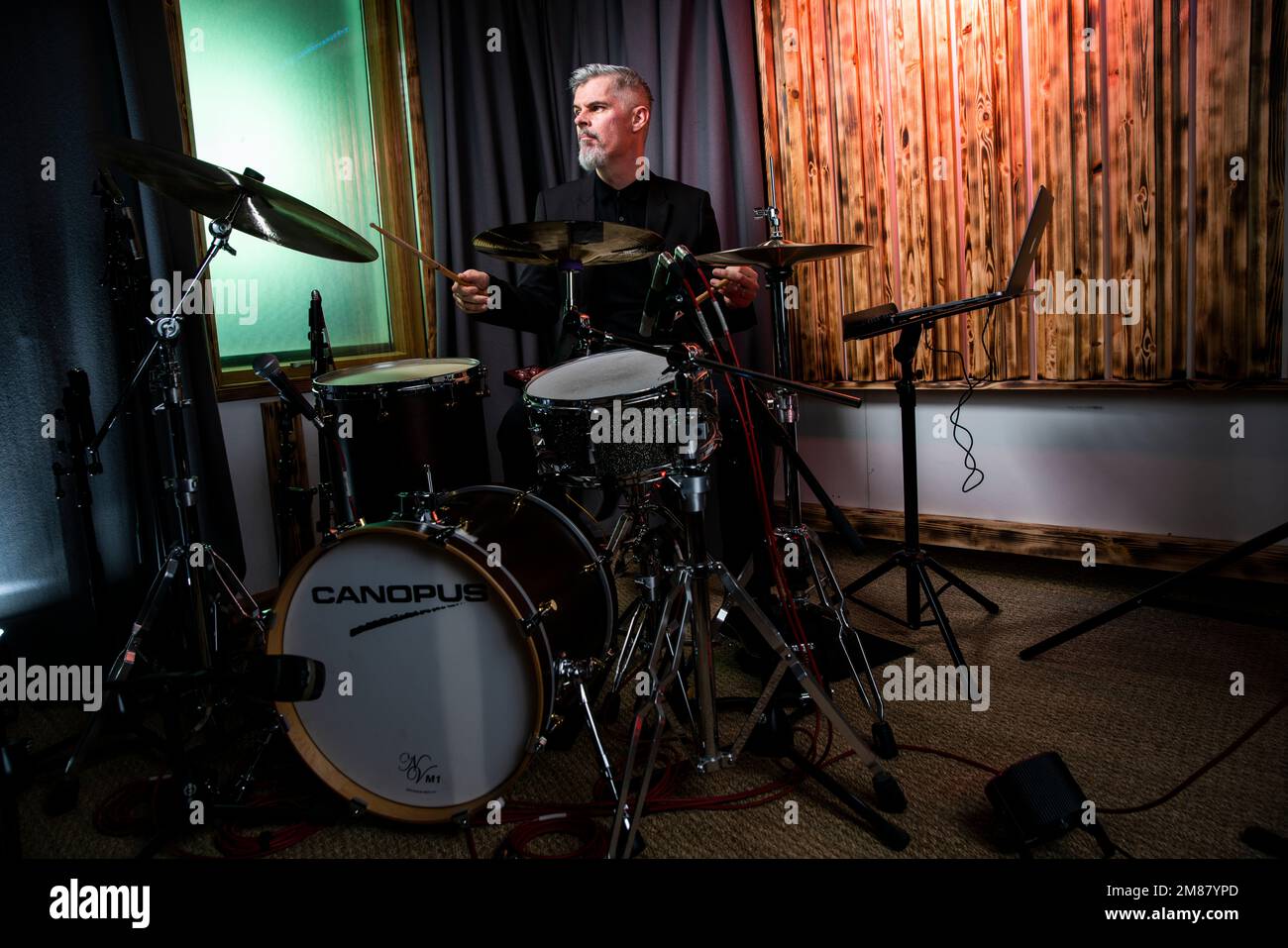 Mark Heaney photographed at Rubix Studios, London Stock Photo - Alamy