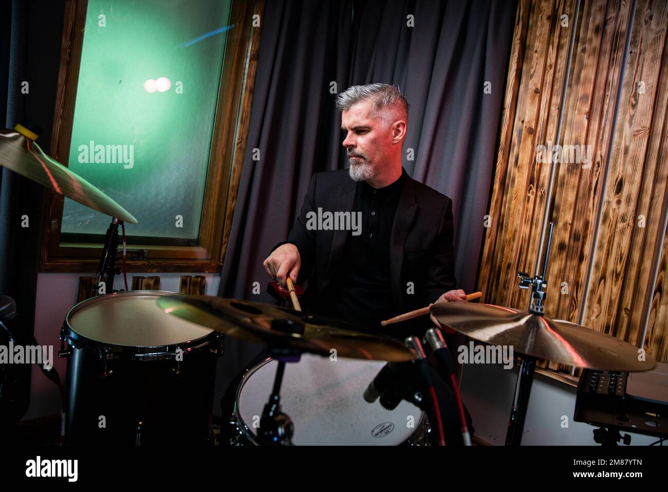 Mark Heaney photographed at Rubix Studios, London Stock Photo - Alamy