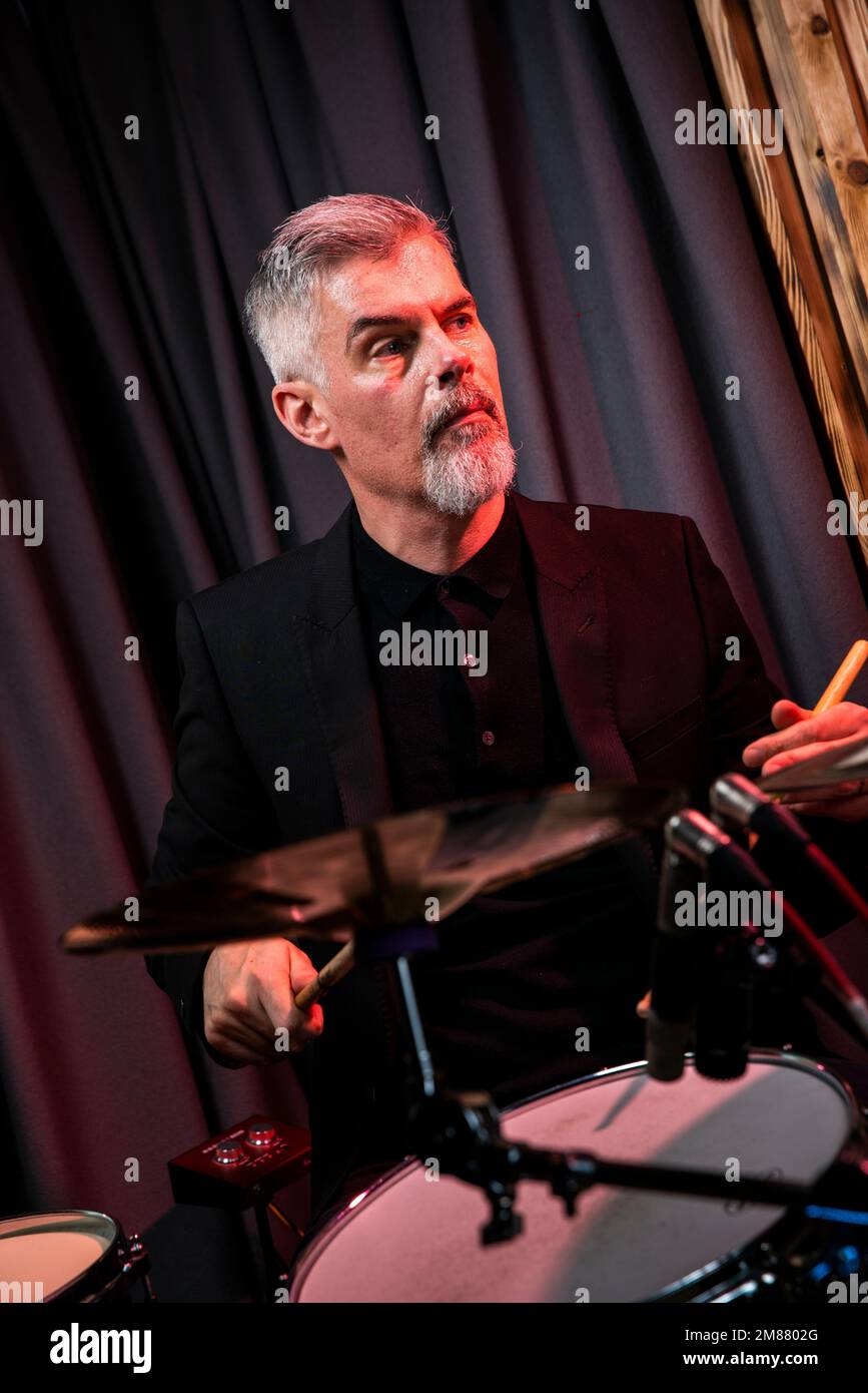 Mark Heaney photographed at Rubix Studios, London Stock Photo - Alamy