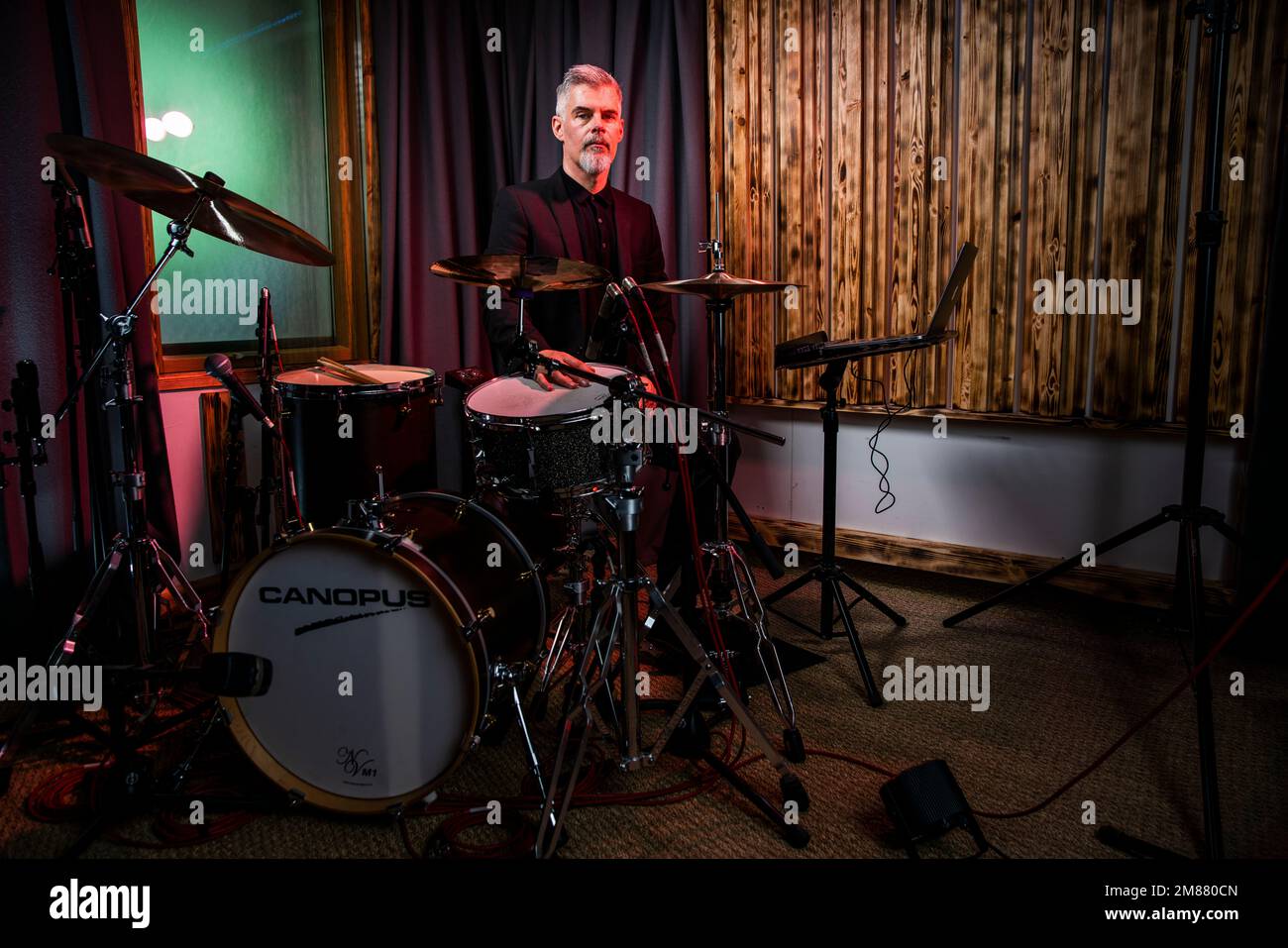 Mark Heaney photographed at Rubix Studios, London Stock Photo - Alamy