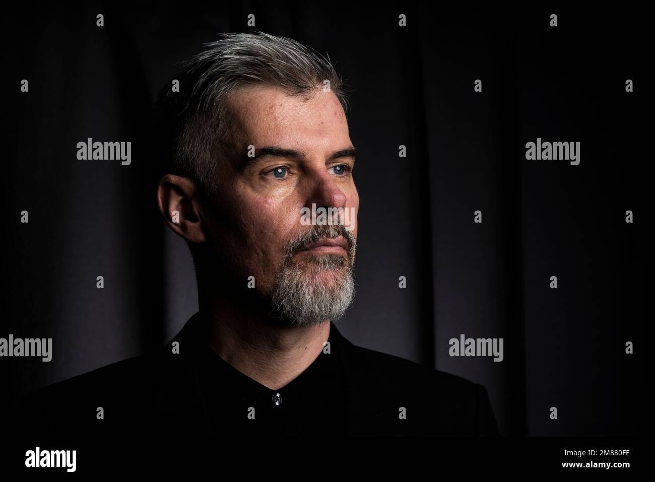 Mark Heaney photographed at Rubix Studios, London Stock Photo - Alamy