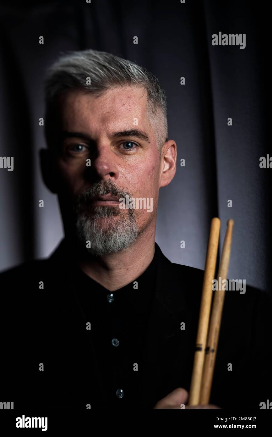 Mark Heaney photographed at Rubix Studios, London Stock Photo - Alamy