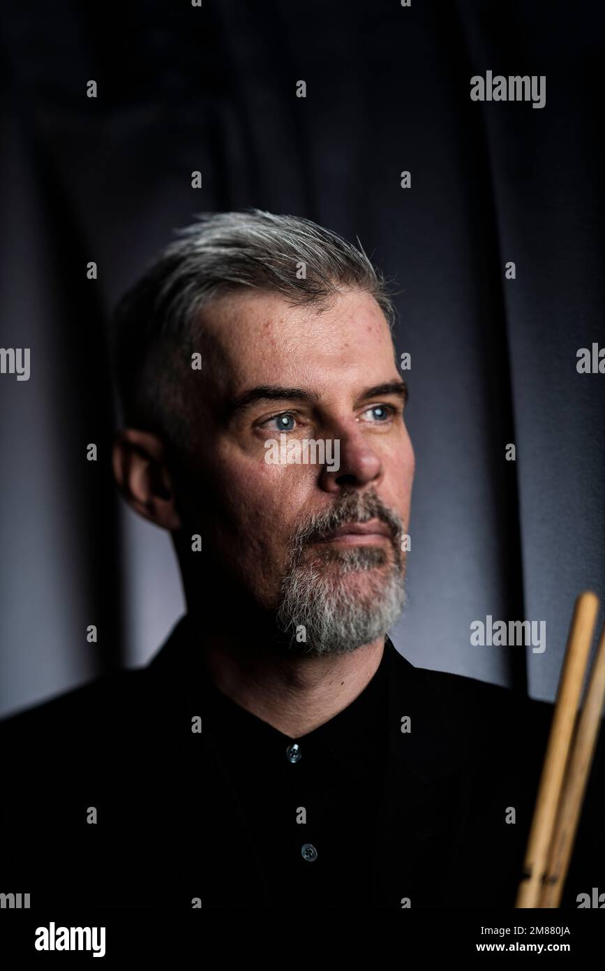Mark Heaney photographed at Rubix Studios, London Stock Photo - Alamy