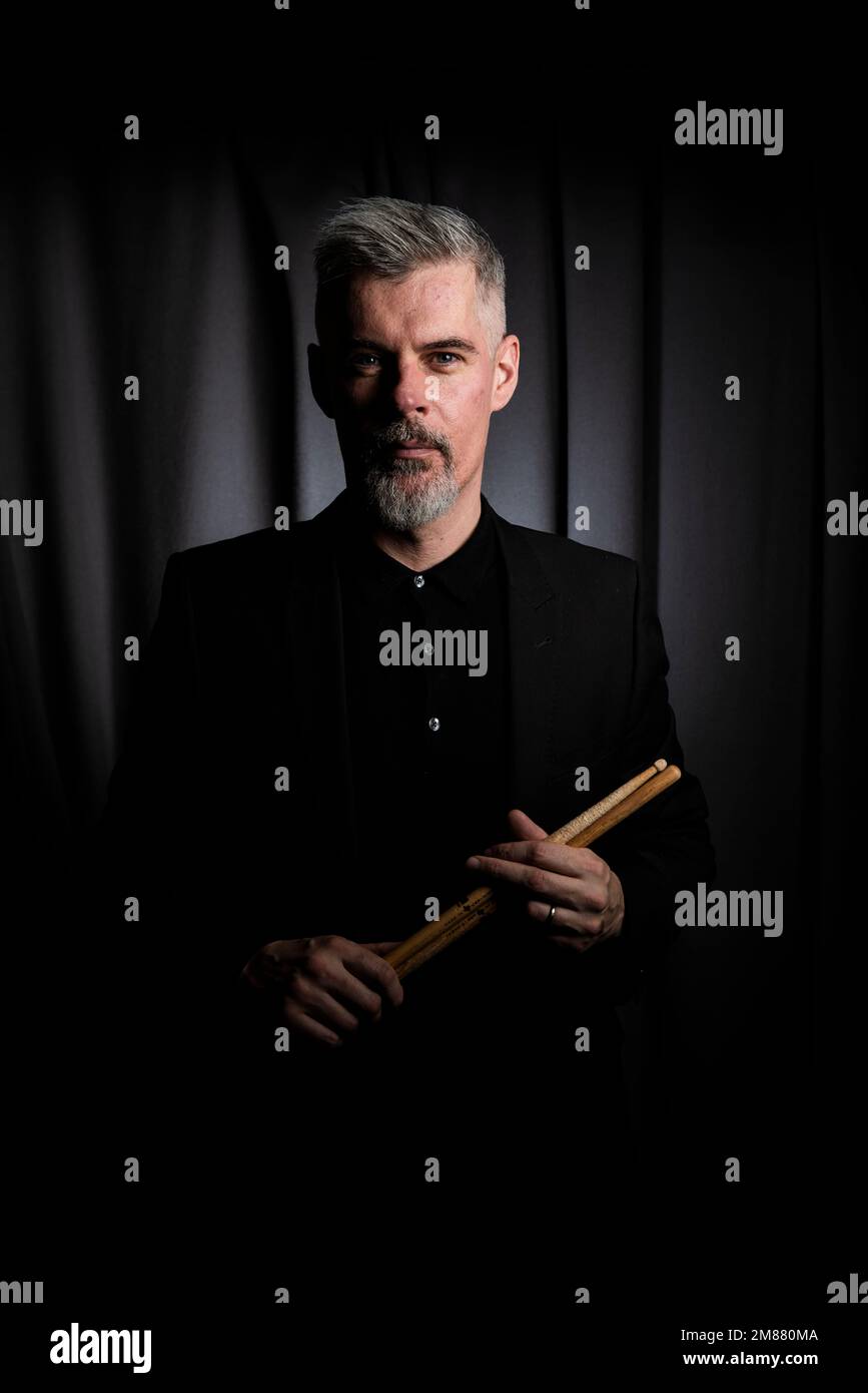 Mark Heaney photographed at Rubix Studios, London Stock Photo - Alamy