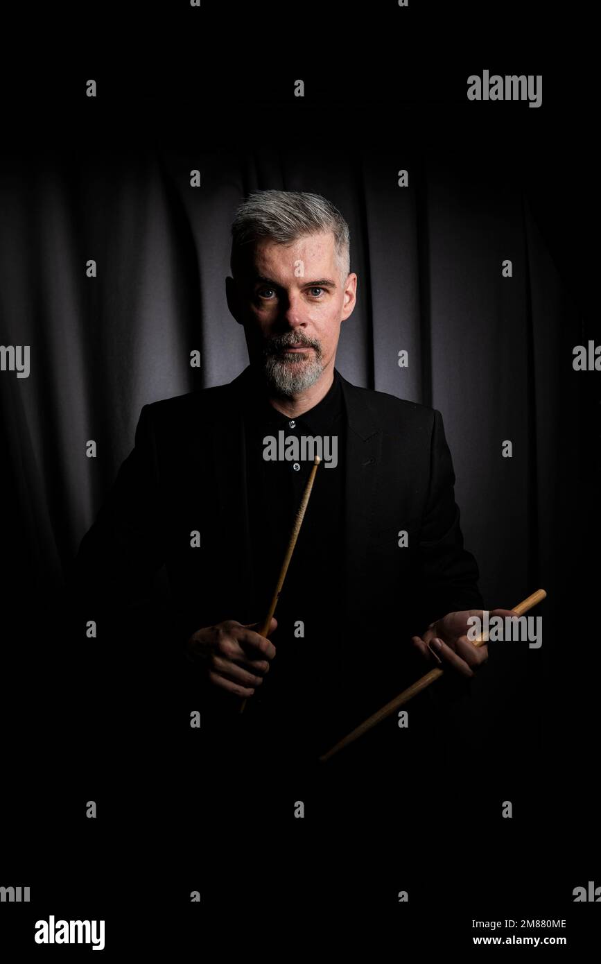 Mark Heaney photographed at Rubix Studios, London Stock Photo - Alamy